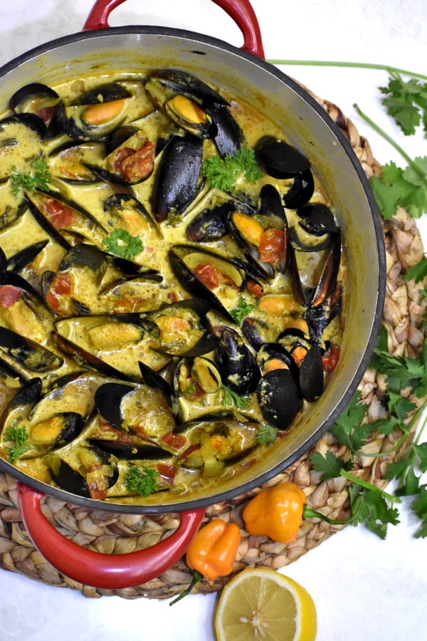 Caribbean Coconut Mussel Curry - GypsyPlate