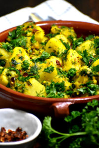 Lebanese Batata Harra (Spicy Potatoes) - GypsyPlate