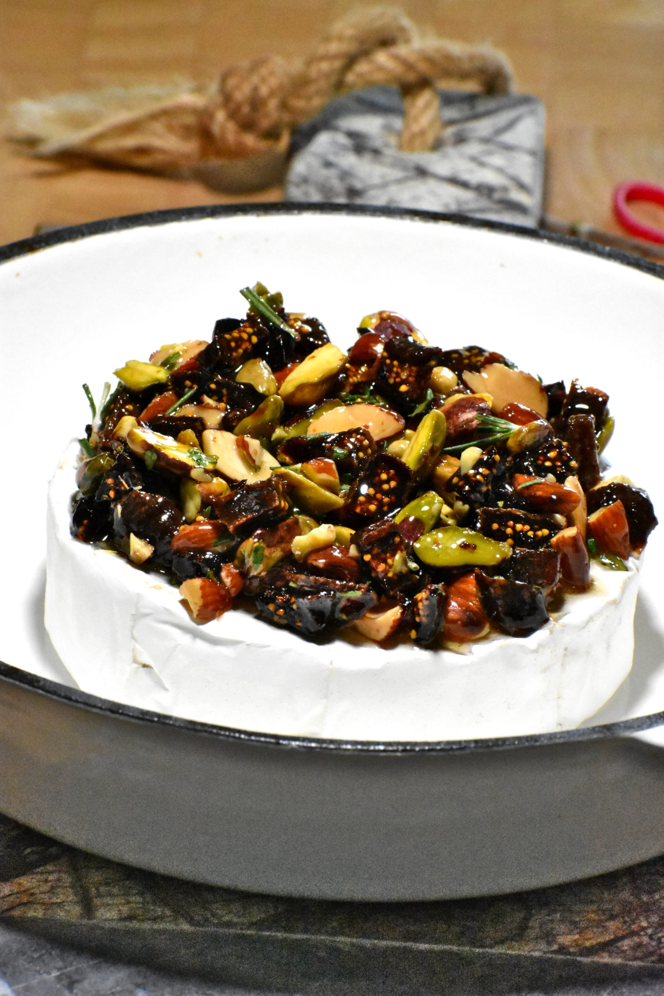 Easy Baked Brie with Nuts and Honey - GypsyPlate