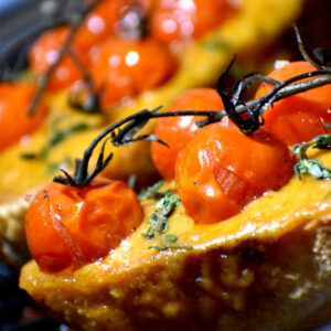 Welsh Rarebit with Roasted Tomatoes - GypsyPlate