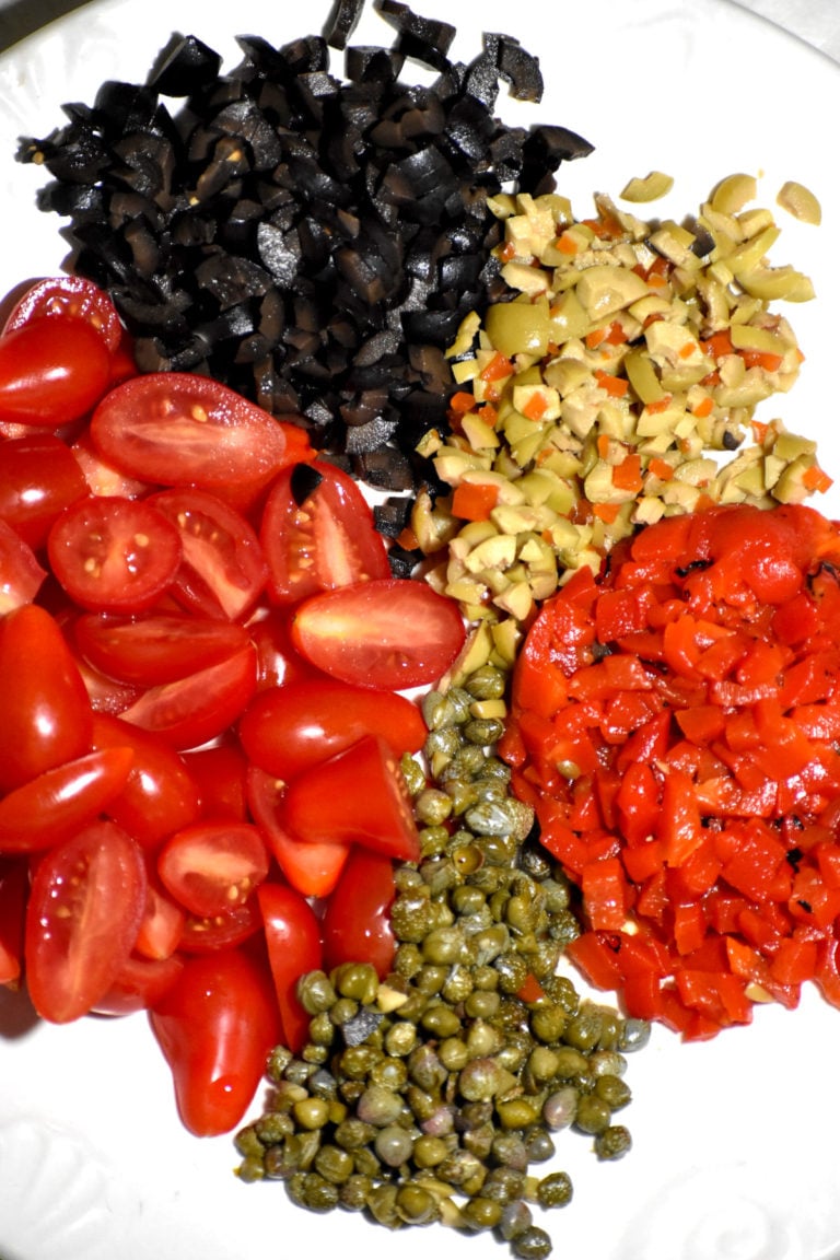 Mediterranean Fish with Tomato and Olive Tapenade - GypsyPlate