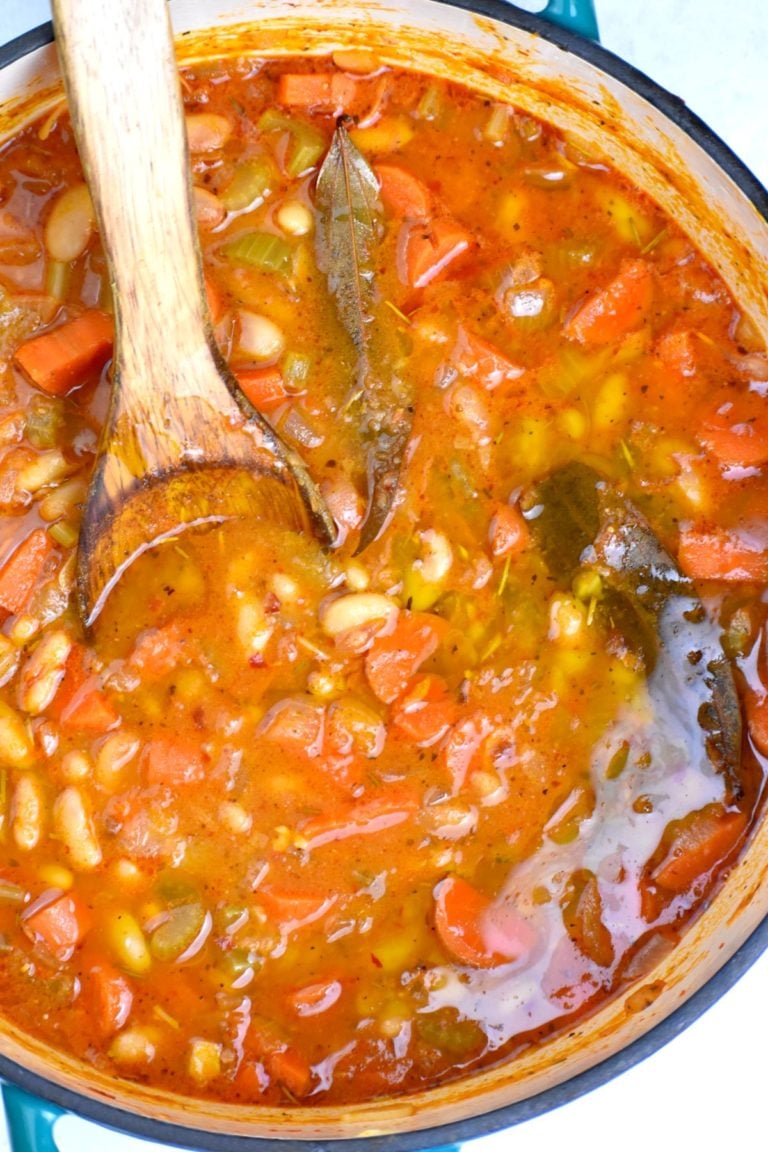 Fasolada (Greek White Bean Soup) - GypsyPlate
