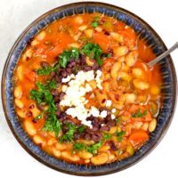 Fasolada (Greek White Bean Soup) - GypsyPlate