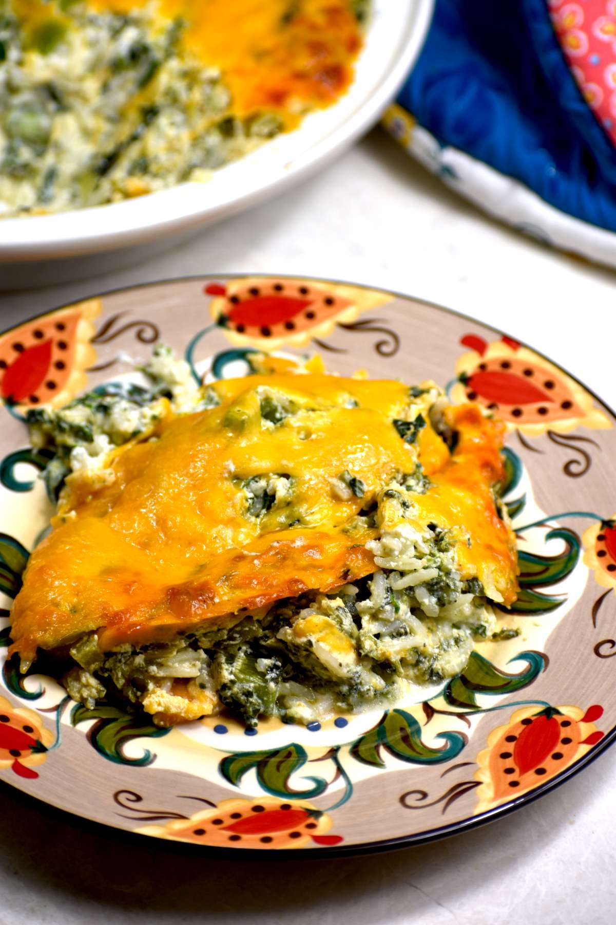 Green Rice Casserole (with Spinach & Peppers) - GypsyPlate