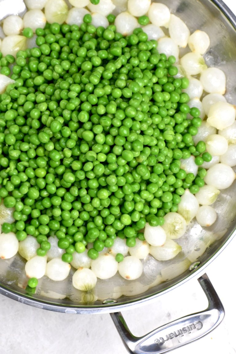 Creamed Peas with Pearl Onions - GypsyPlate