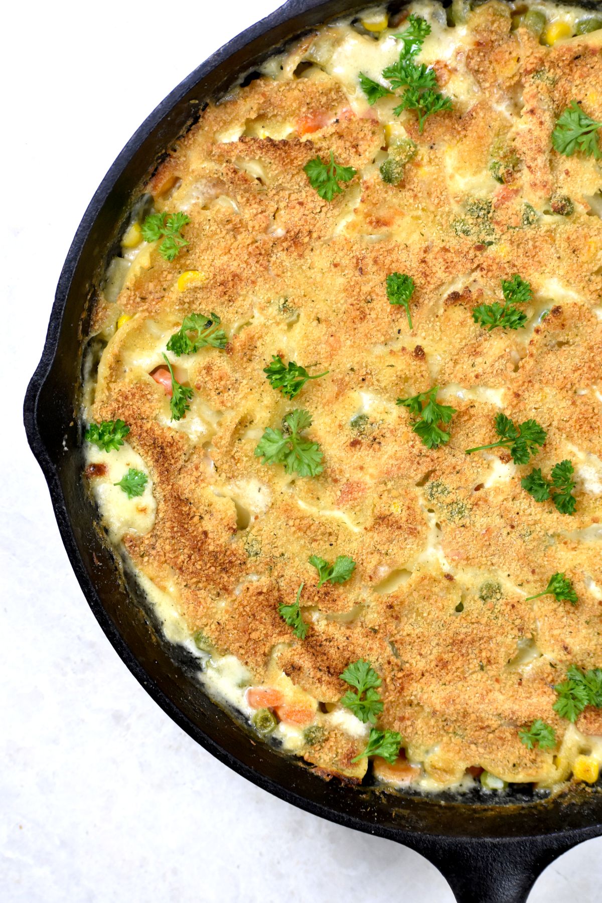 Crustless Rotisserie Chicken Pot Pie Casserole - GypsyPlate