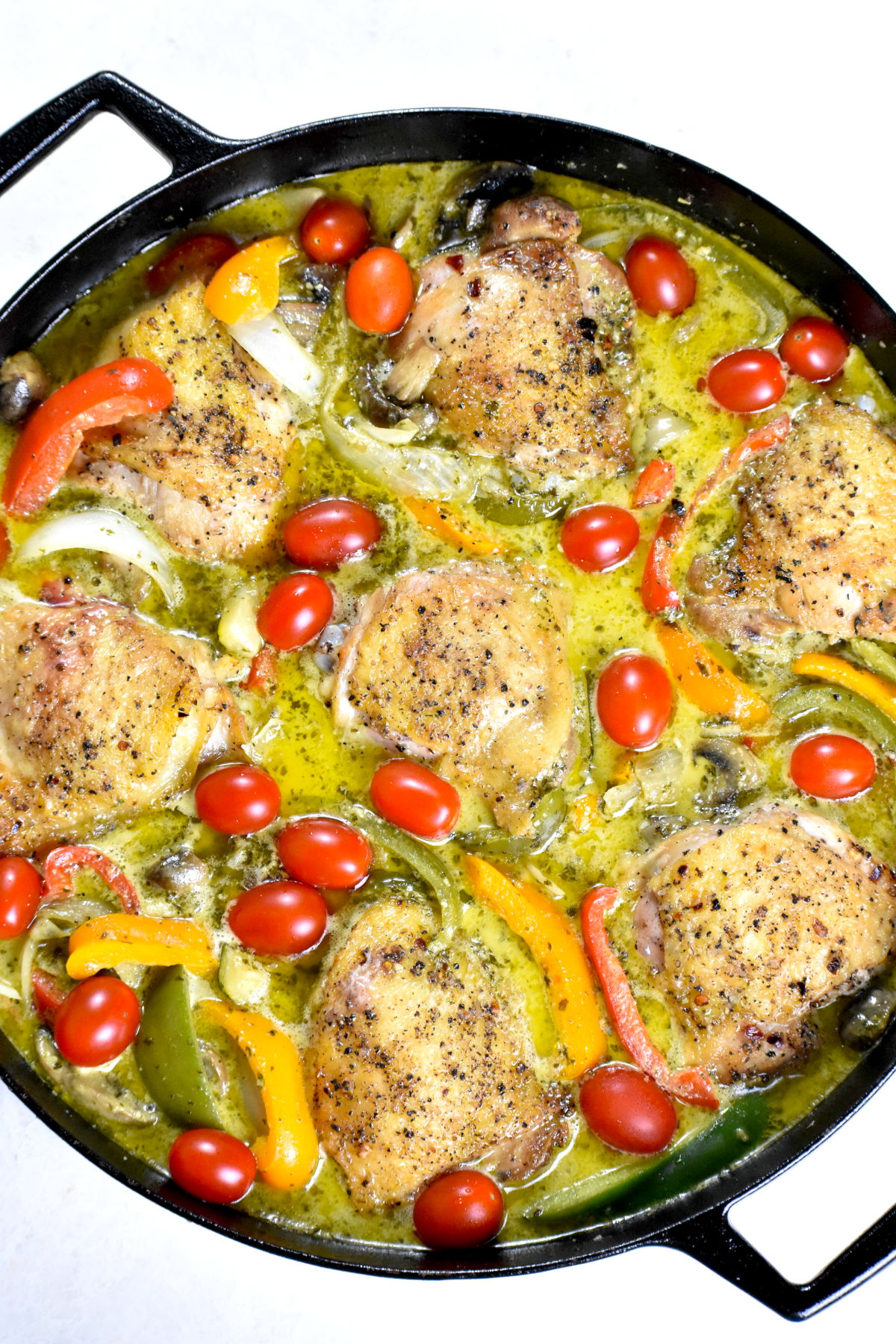 Creamy Pesto Chicken Skillet - GypsyPlate