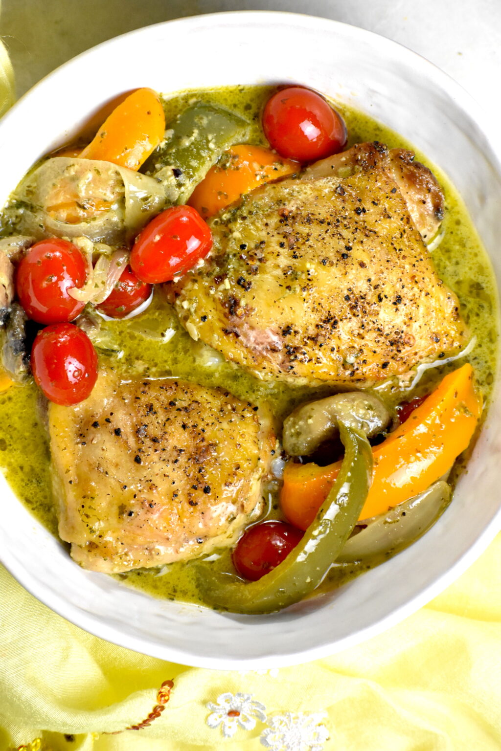 Creamy Pesto Chicken Skillet - GypsyPlate