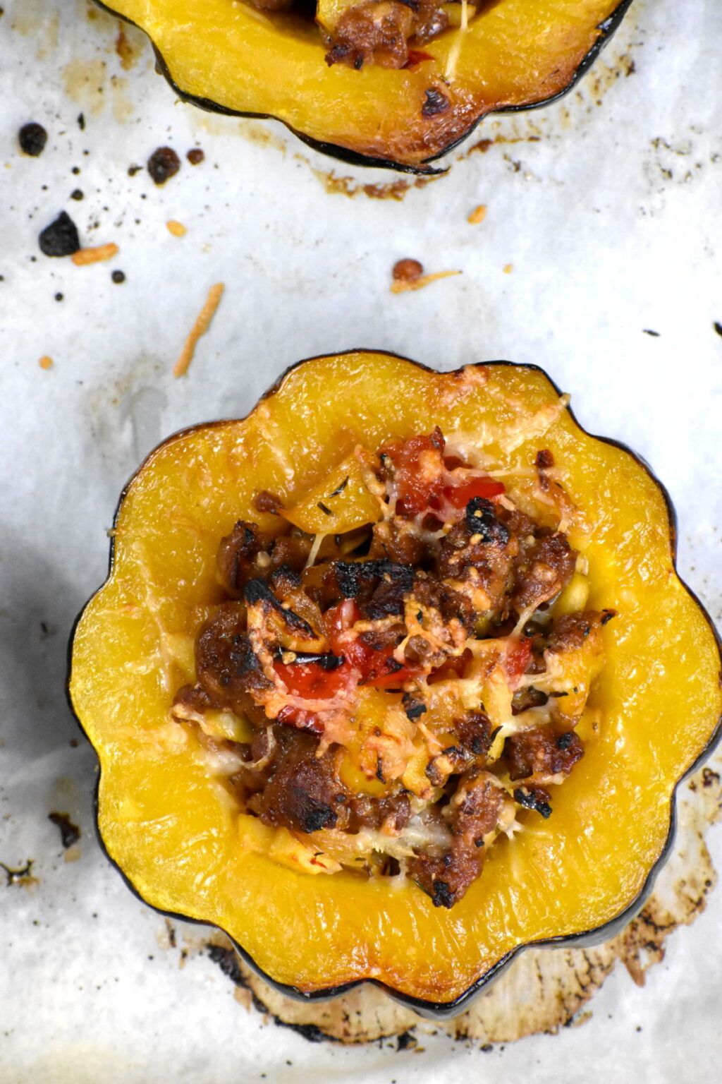 Sausage Stuffed Acorn Squash - GypsyPlate