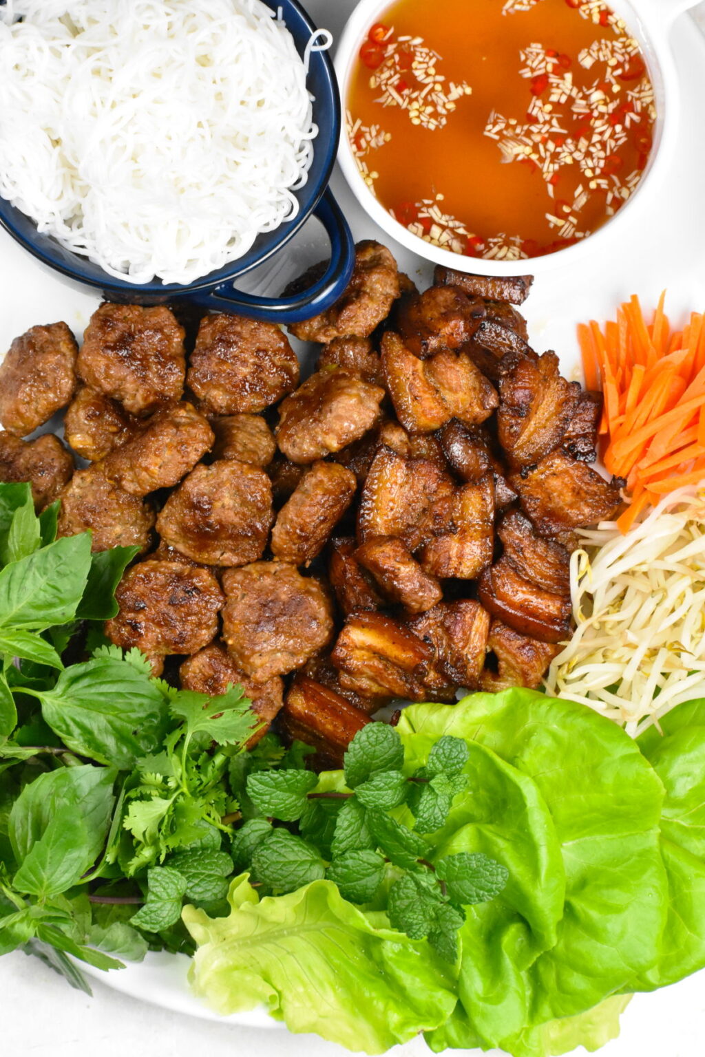 Bun Cha (Vietnamese Meatball Vermicelli Bowl) - GypsyPlate