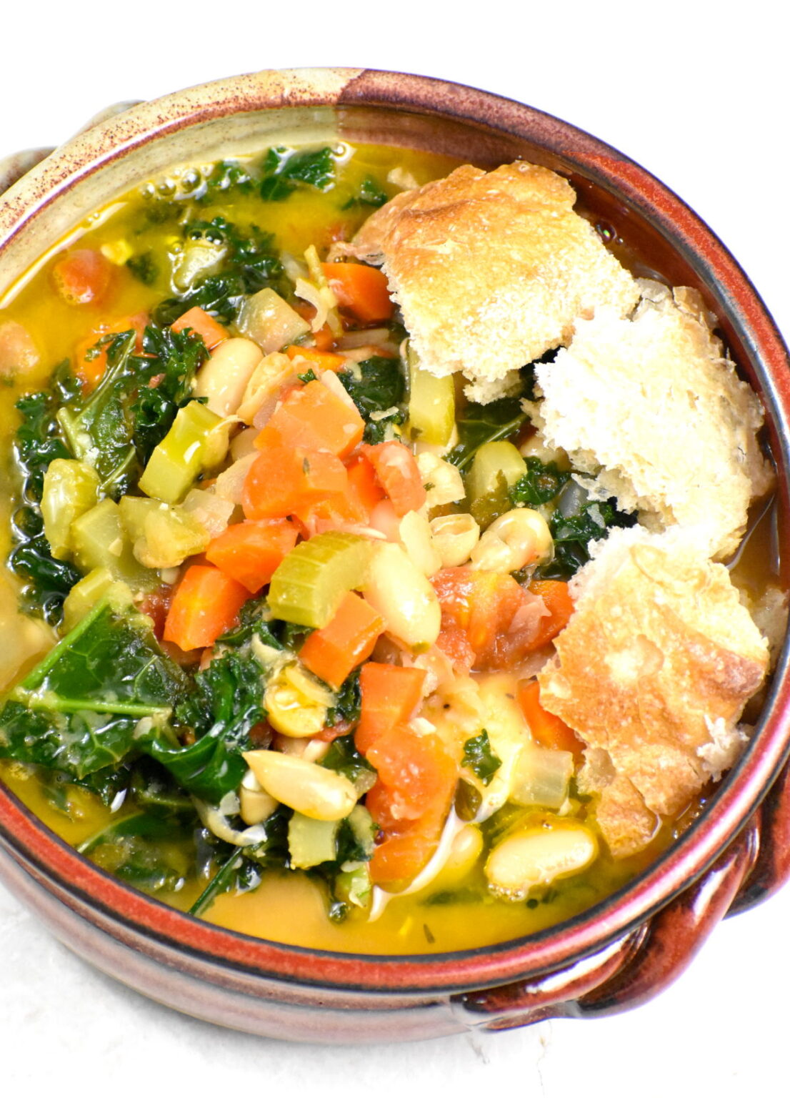Tuscan White Bean Soup (Ribollita) - GypsyPlate