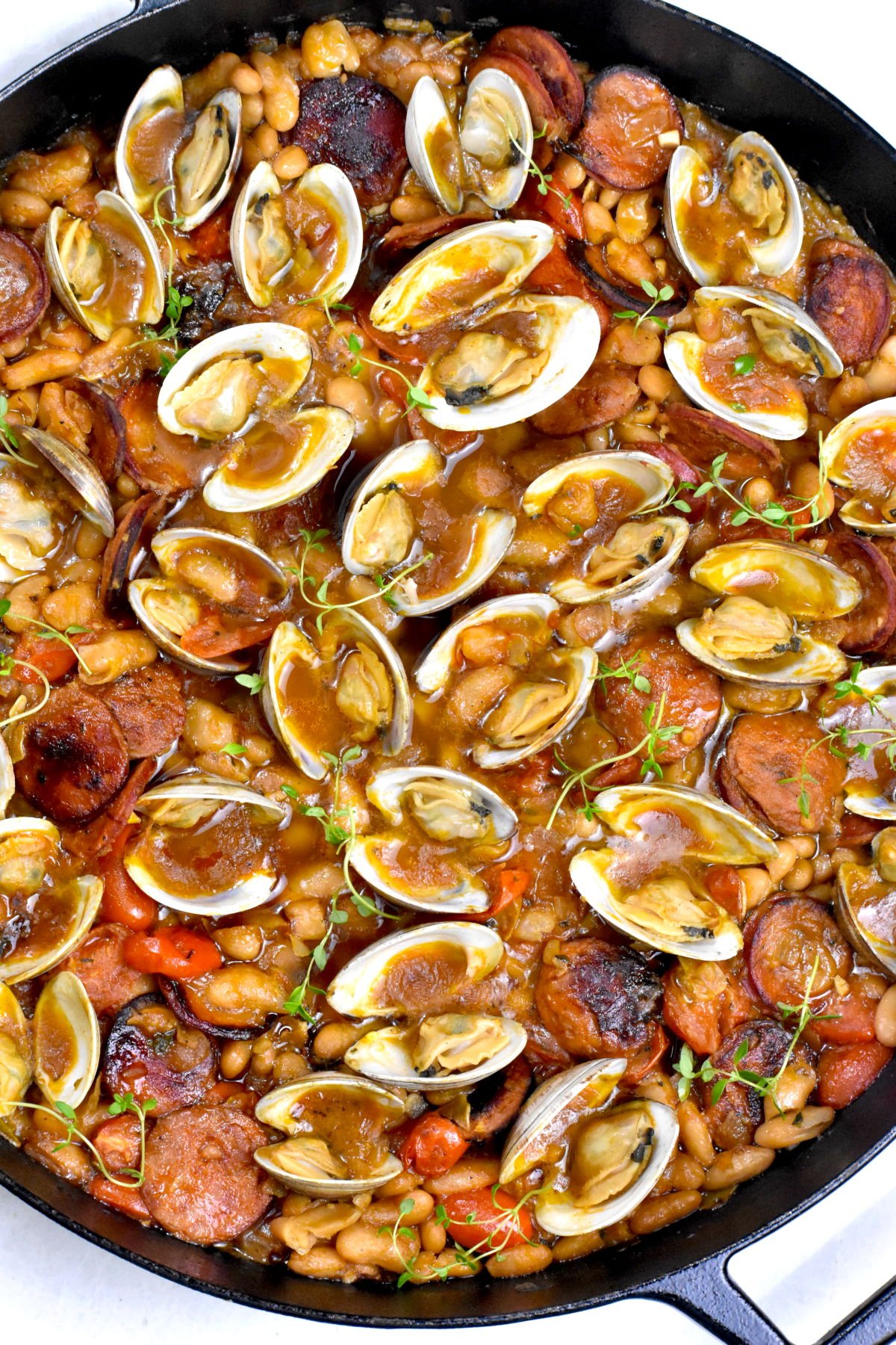 Spanish Clams with Chorizo - GypsyPlate