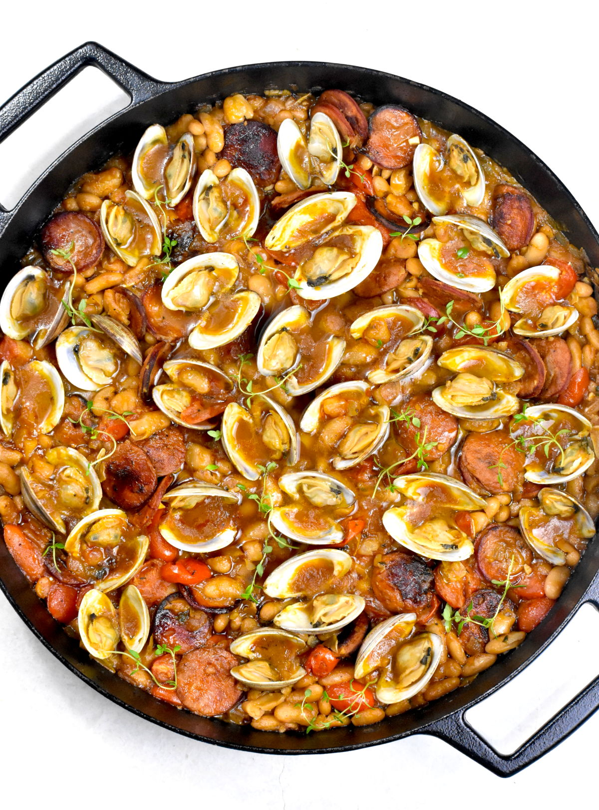 Spanish Clams with Chorizo - GypsyPlate