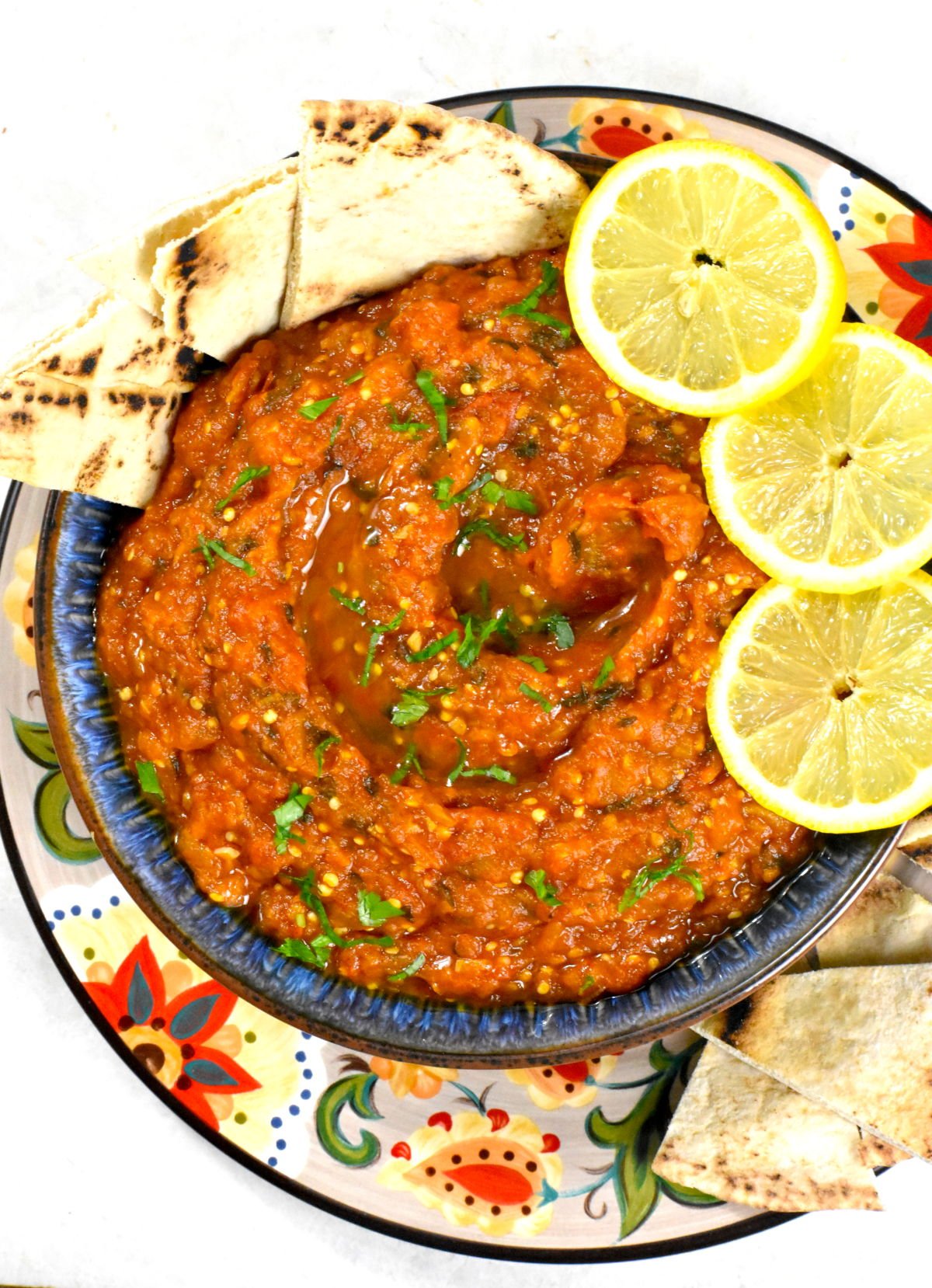 Zaalouk (Moroccan Eggplant Dip) - GypsyPlate