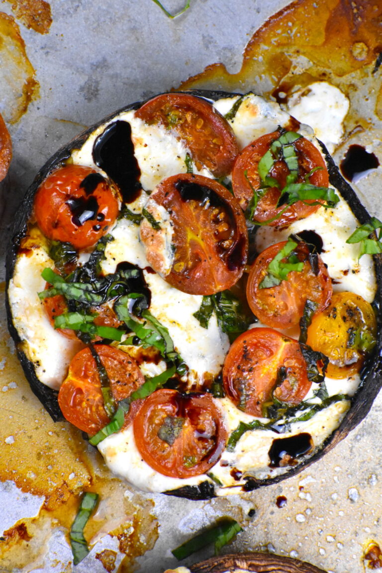 Caprese Stuffed Portobello Mushrooms - GypsyPlate