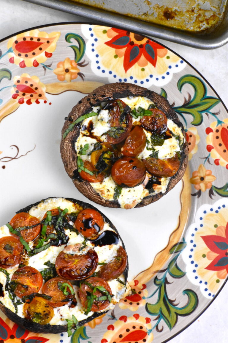 Caprese Stuffed Portobello Mushrooms - GypsyPlate