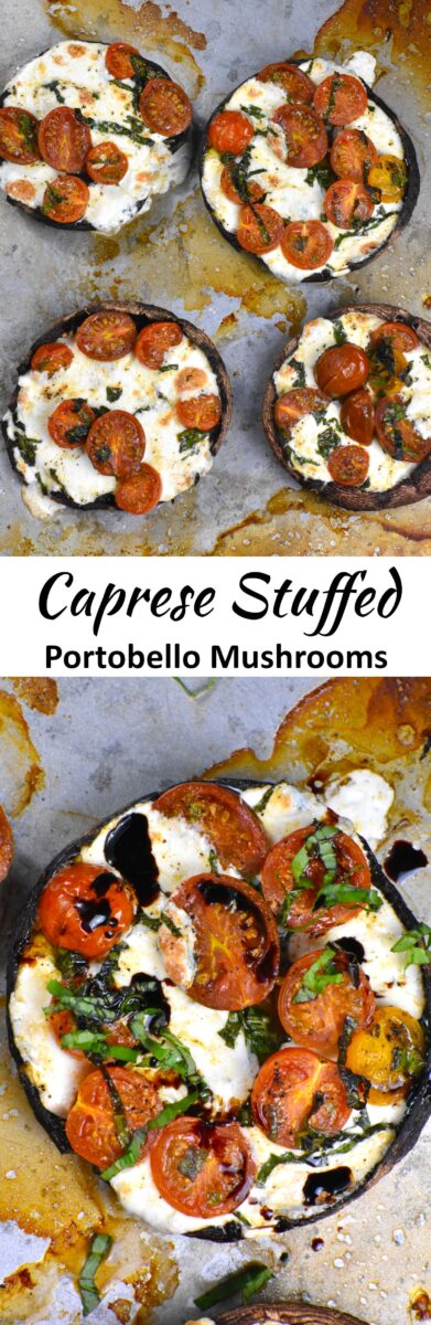 Caprese Stuffed Portobello Mushrooms - GypsyPlate