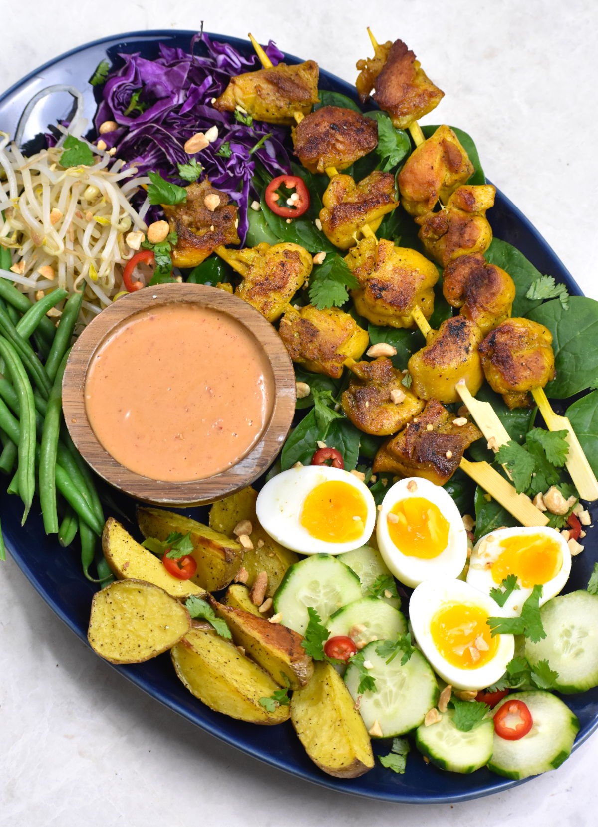 Gado Gado (Indonesian Salad with Peanut Sauce) - GypsyPlate