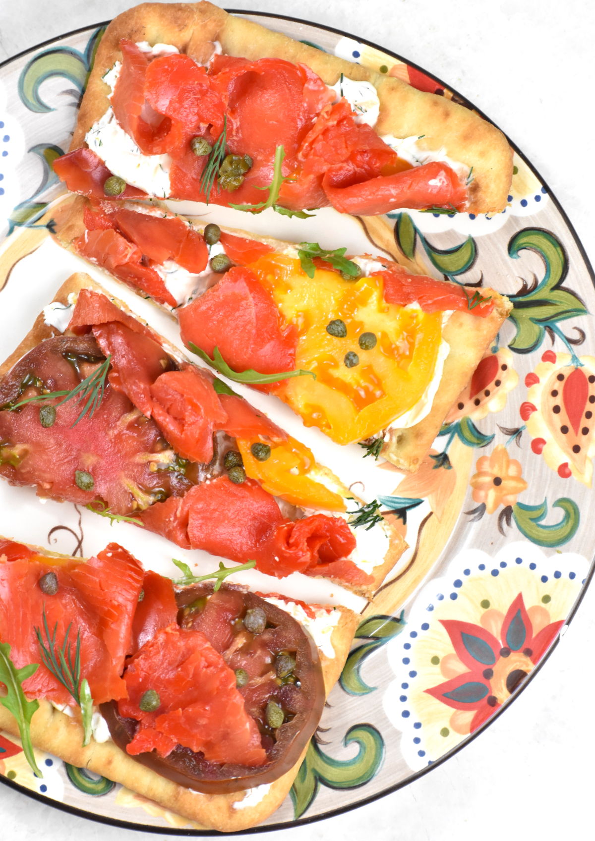 Smoked Salmon Flatbread - GypsyPlate