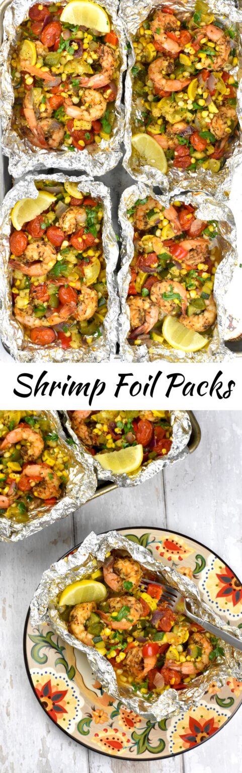 Shrimp Foil Packets with Summer Veggies - GypsyPlate