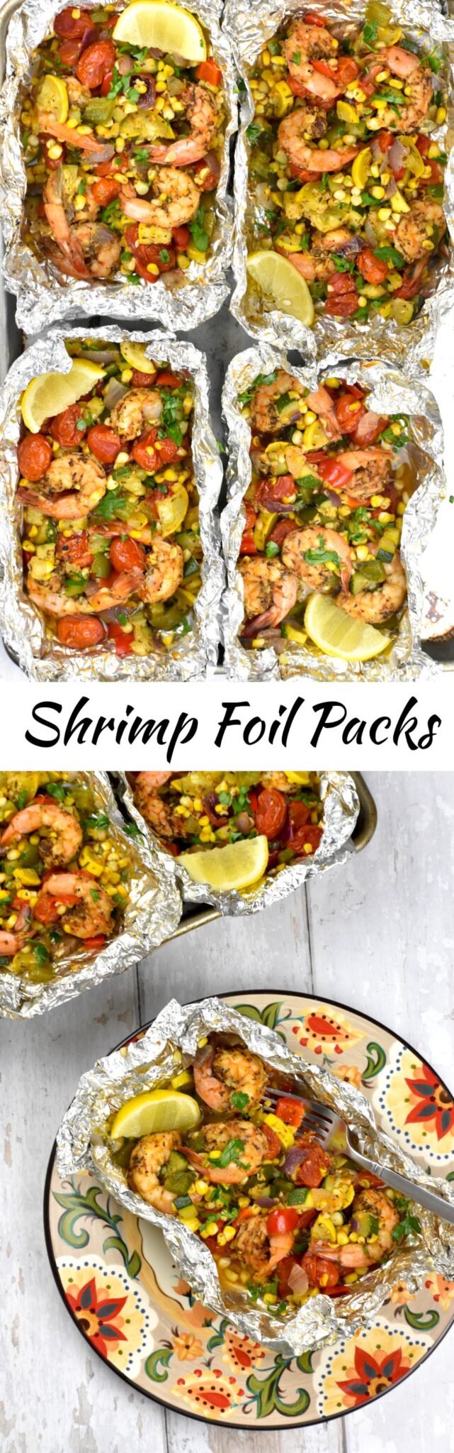 Shrimp Foil Packets with Summer Veggies - GypsyPlate