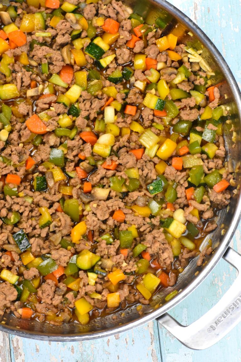Ground Turkey Stir Fry (Healthy 25 Minute Recipe!)