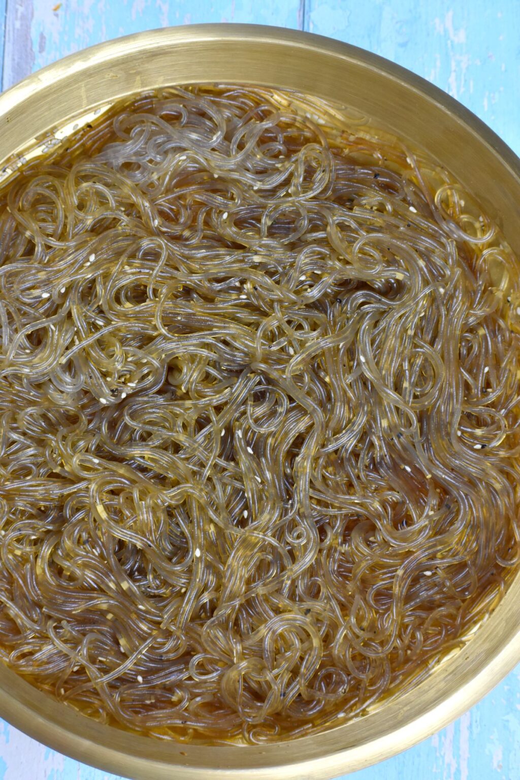 Japchae (Korean Glass Noodle Stir Fry) - GypsyPlate