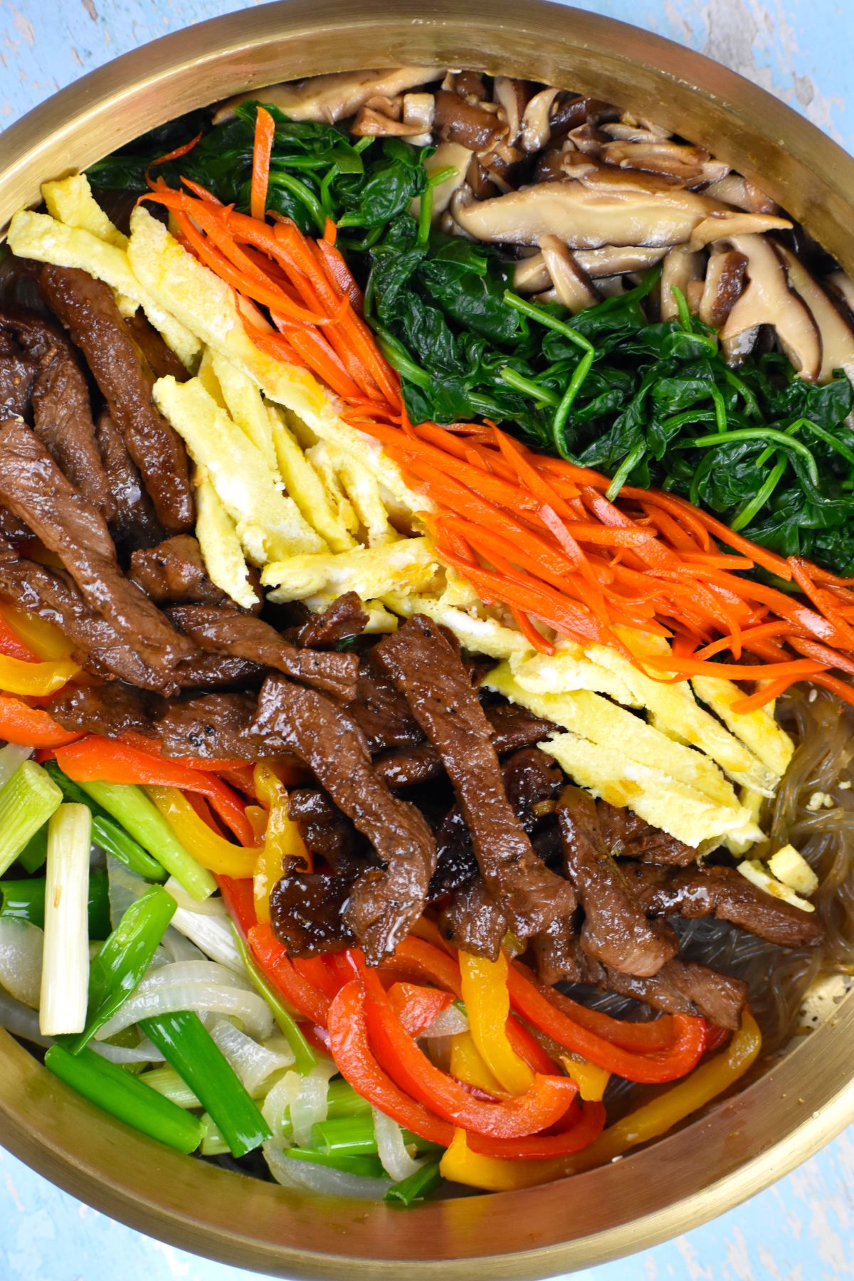 Japchae (Korean Glass Noodle Stir Fry) - GypsyPlate