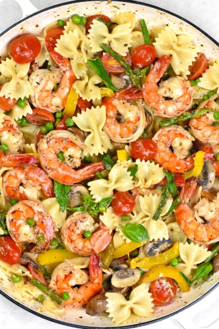 Pasta Primavera with Shrimp - GypsyPlate