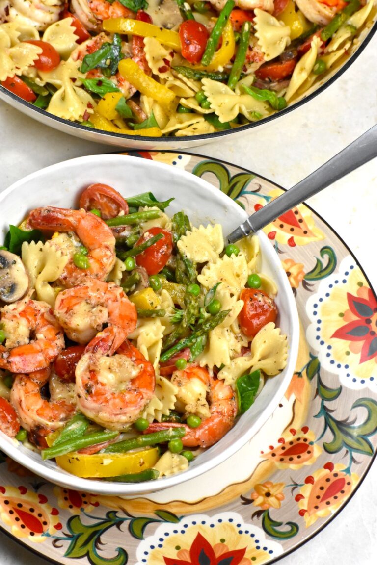 Pasta Primavera with Shrimp - GypsyPlate