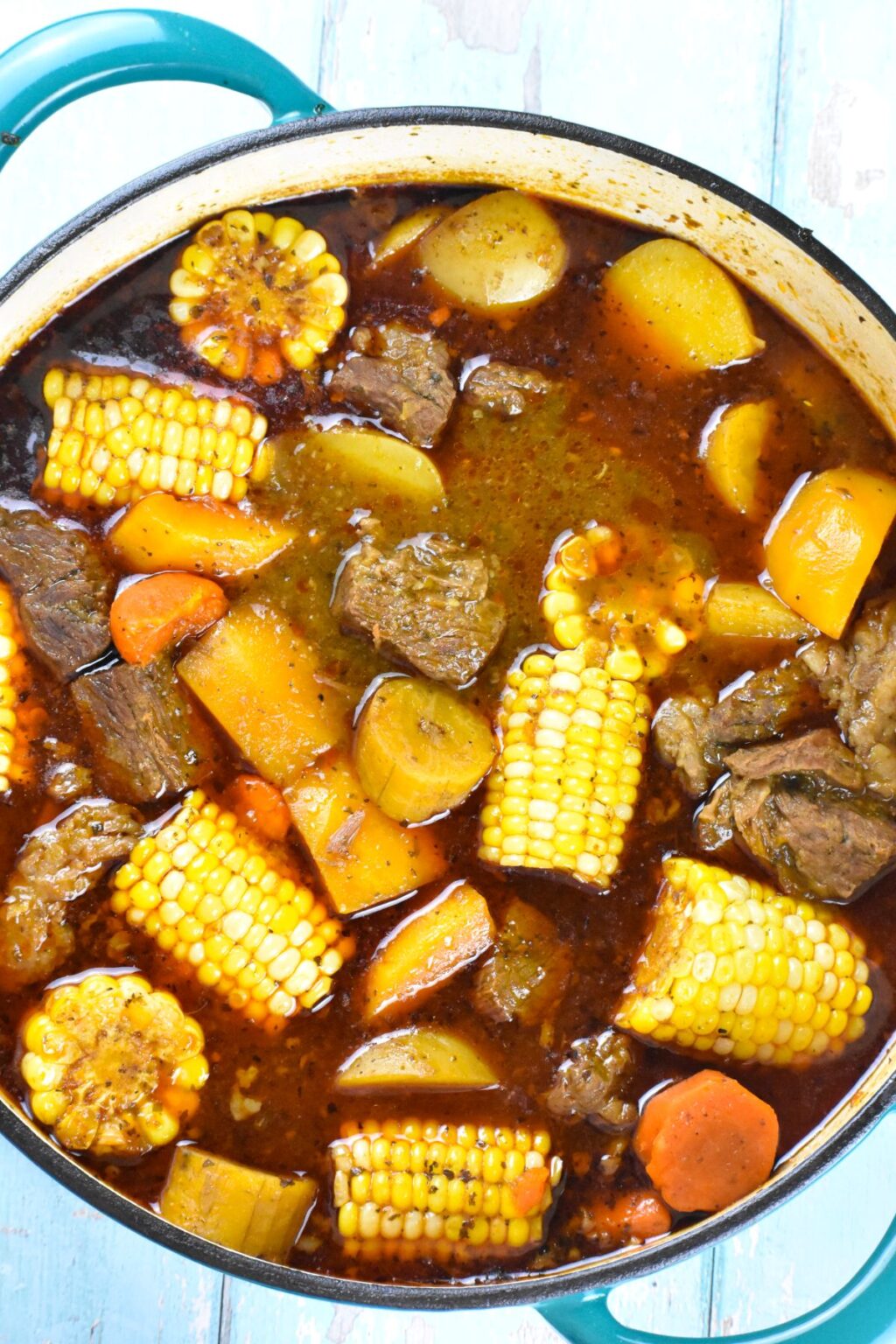 Puerto Rican Sancocho (Caribbean Beef & Vegetable Stew) - GypsyPlate