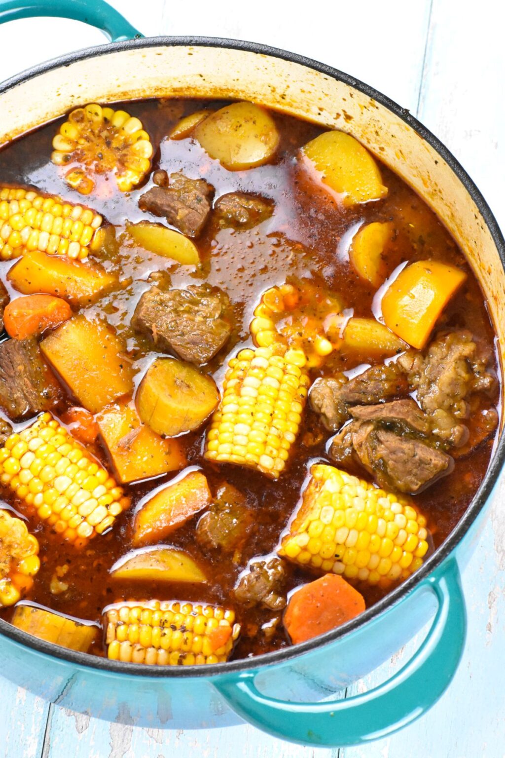 Puerto Rican Sancocho (Caribbean Beef & Vegetable Stew) - GypsyPlate