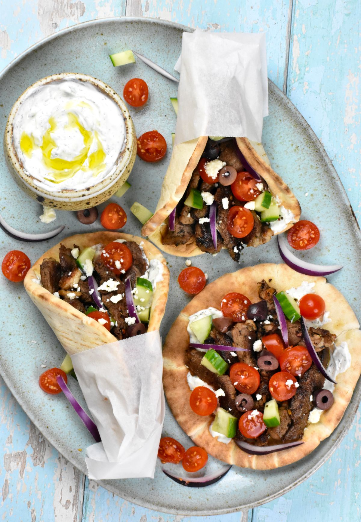 Greek Steak Gyros - GypsyPlate