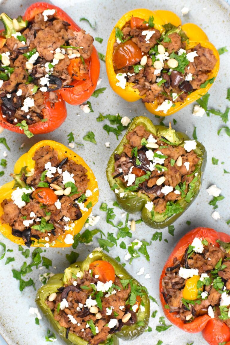 Ground Turkey Stuffed Peppers - GypsyPlate
