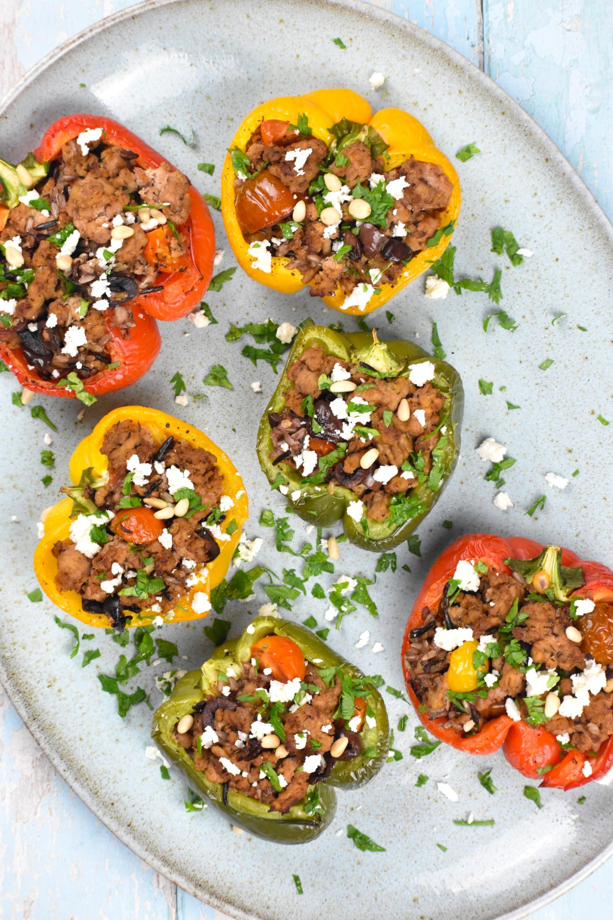 Ground Turkey Stuffed Peppers - GypsyPlate
