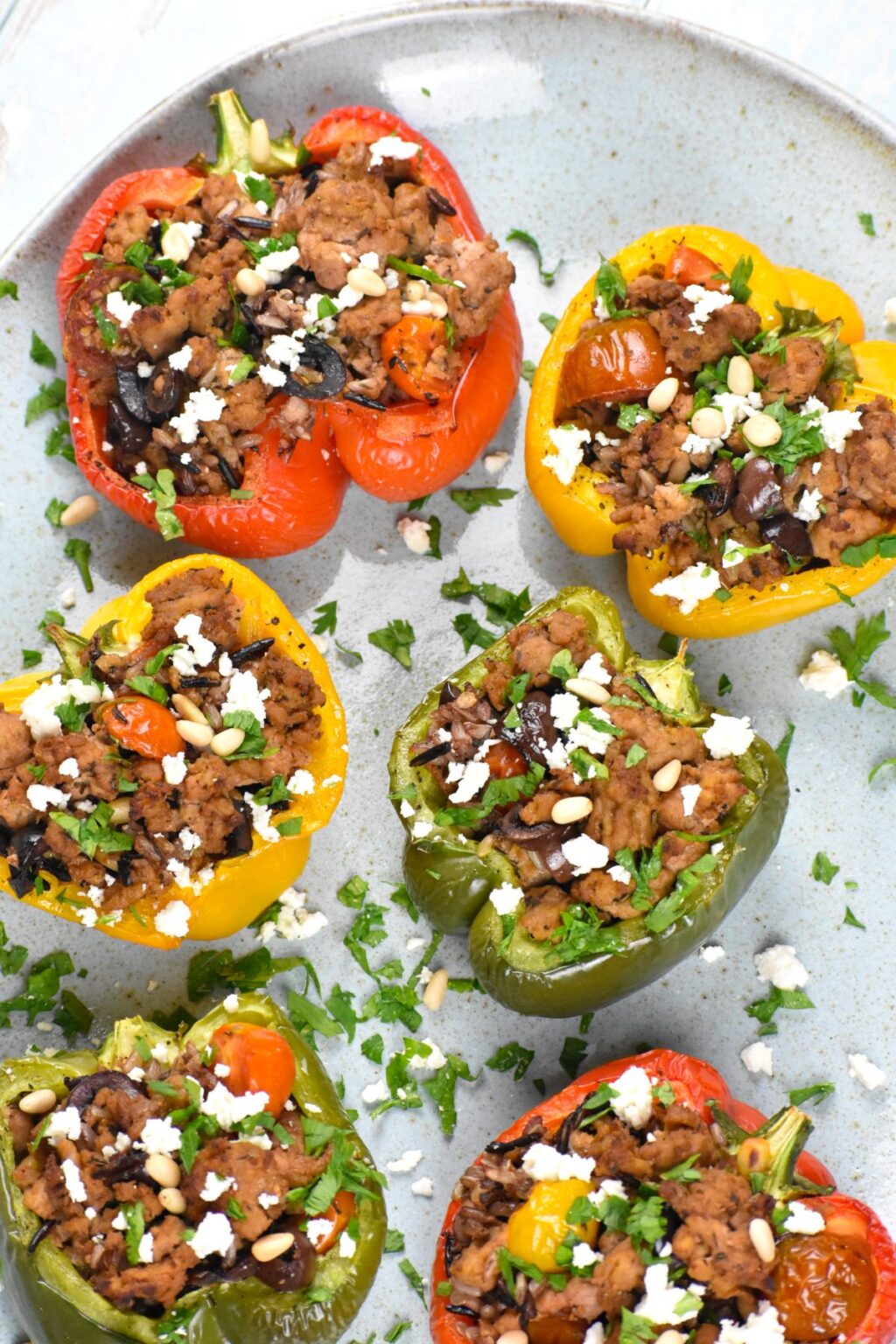 Ground Turkey Stuffed Peppers - GypsyPlate