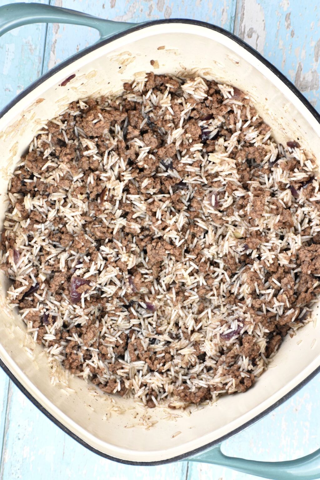 Hashweh (Lebanese Rice with Ground Meat) - GypsyPlate