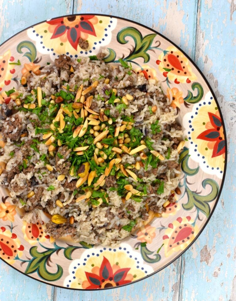 Hashweh (Lebanese Rice with Ground Meat) - GypsyPlate