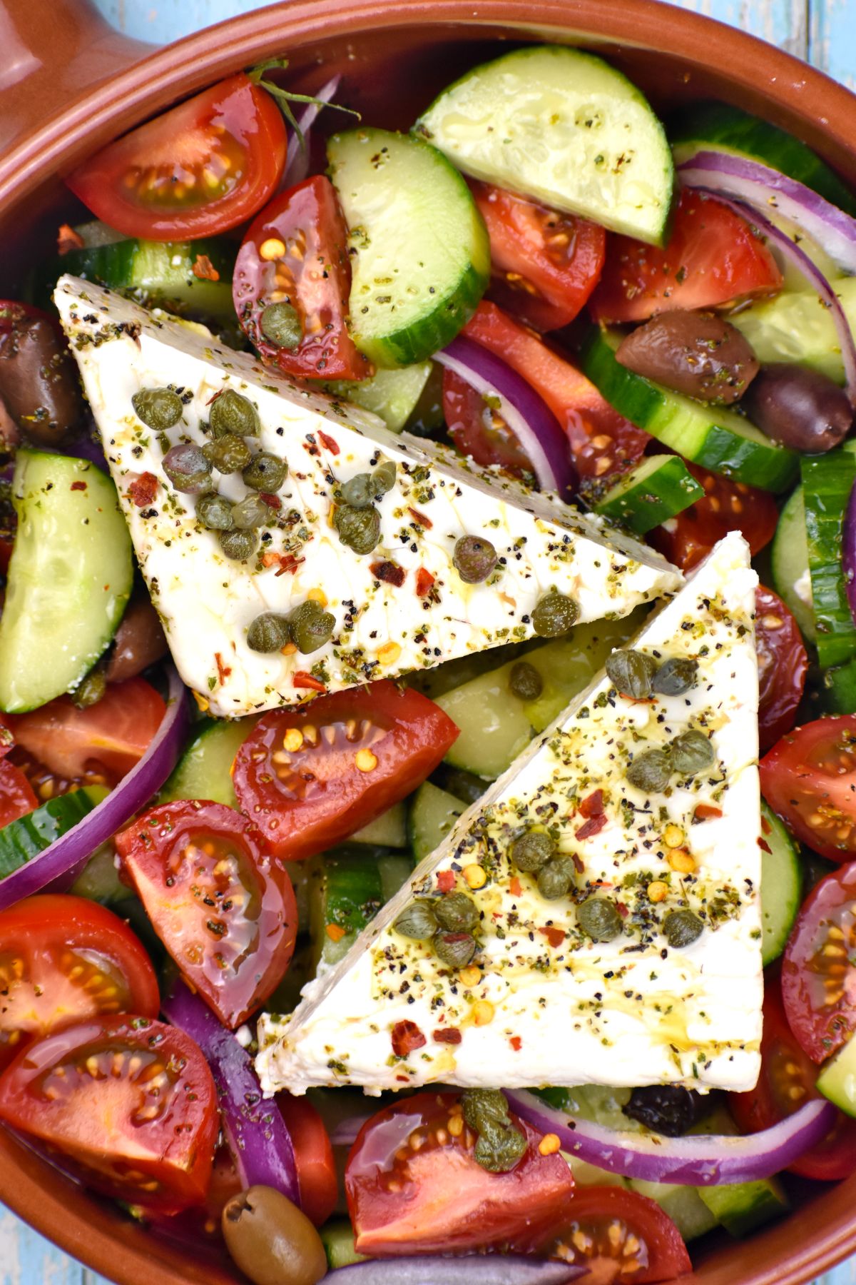 Greek Salad (Horiatiki) - GypsyPlate