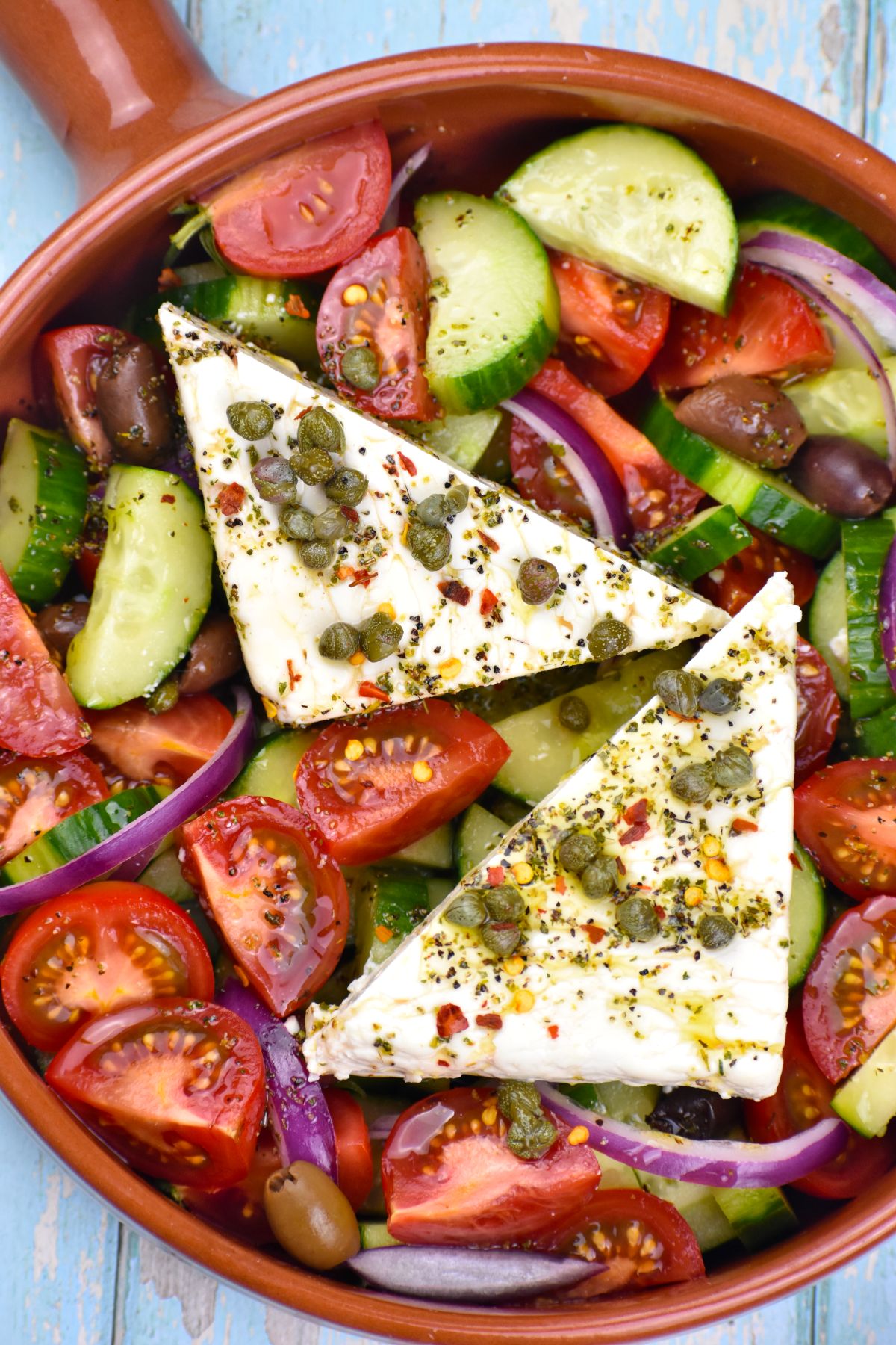 Greek Salad (Horiatiki) - GypsyPlate