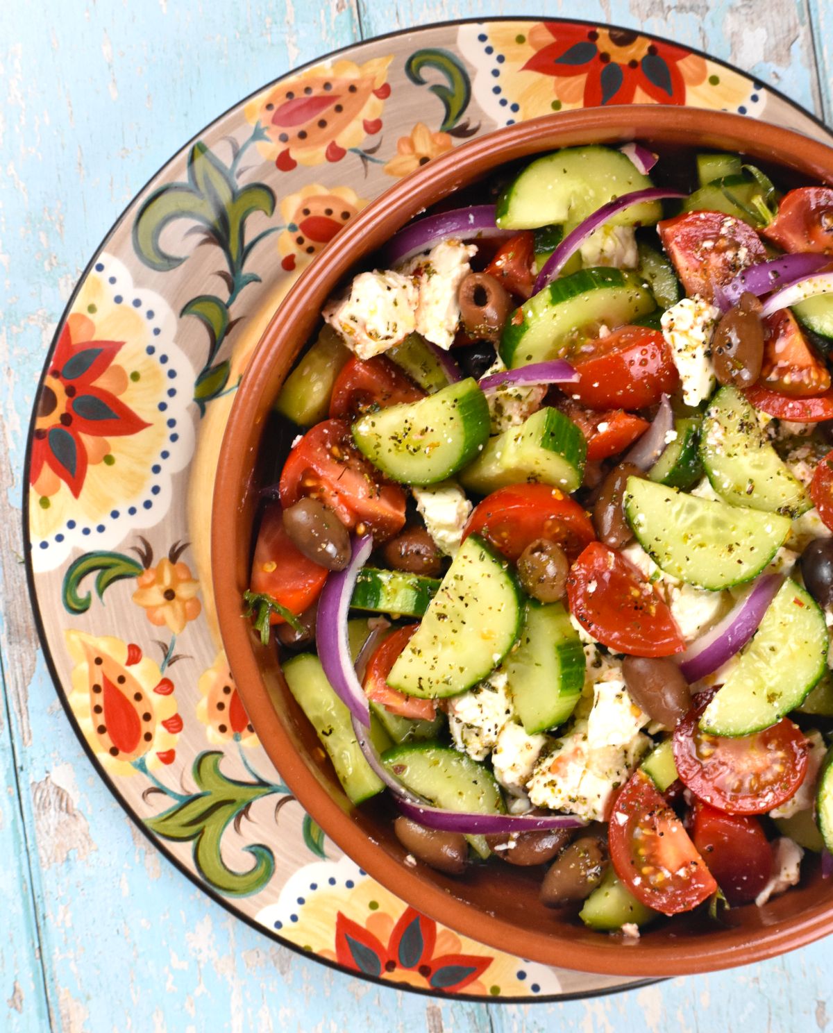 Greek Salad (Horiatiki) - GypsyPlate