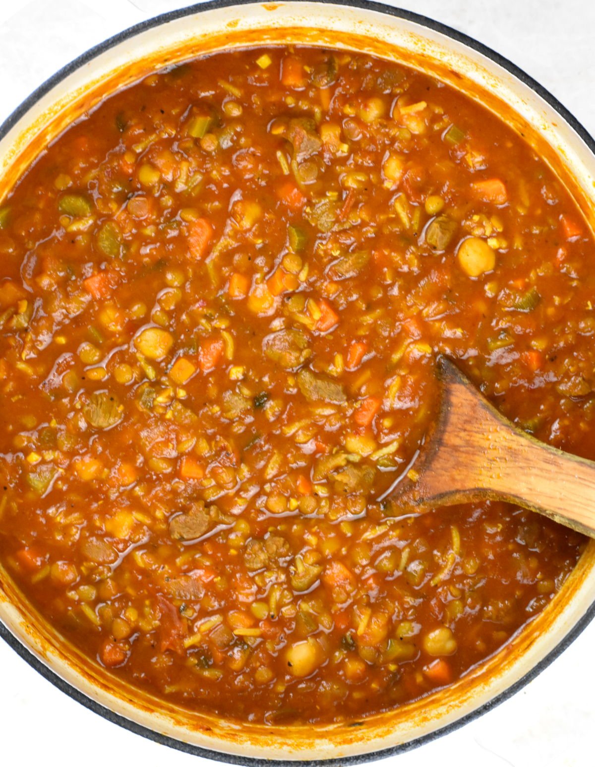 Harira (Moroccan Lentil & Chickpea Soup) - GypsyPlate