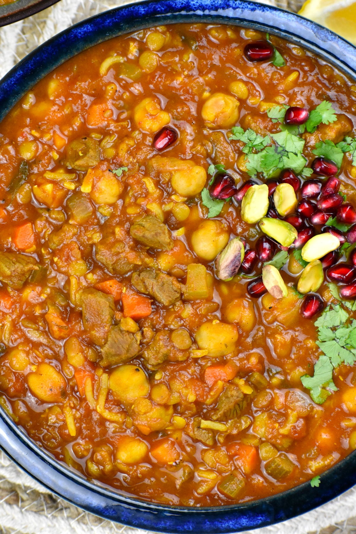 Harira (Moroccan Lentil & Chickpea Soup) - GypsyPlate