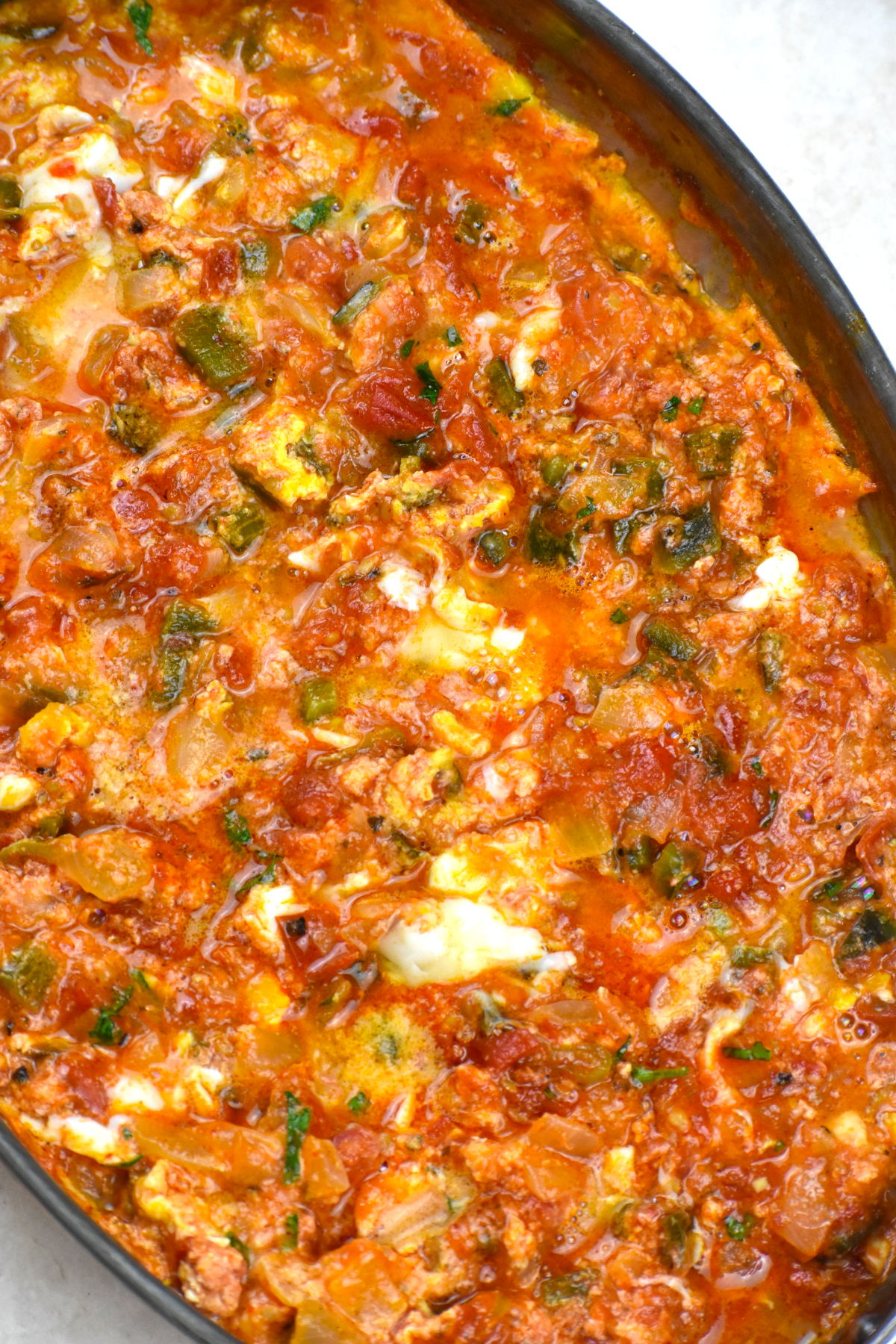 Menemen (Turkish Scrambled Eggs) - GypsyPlate