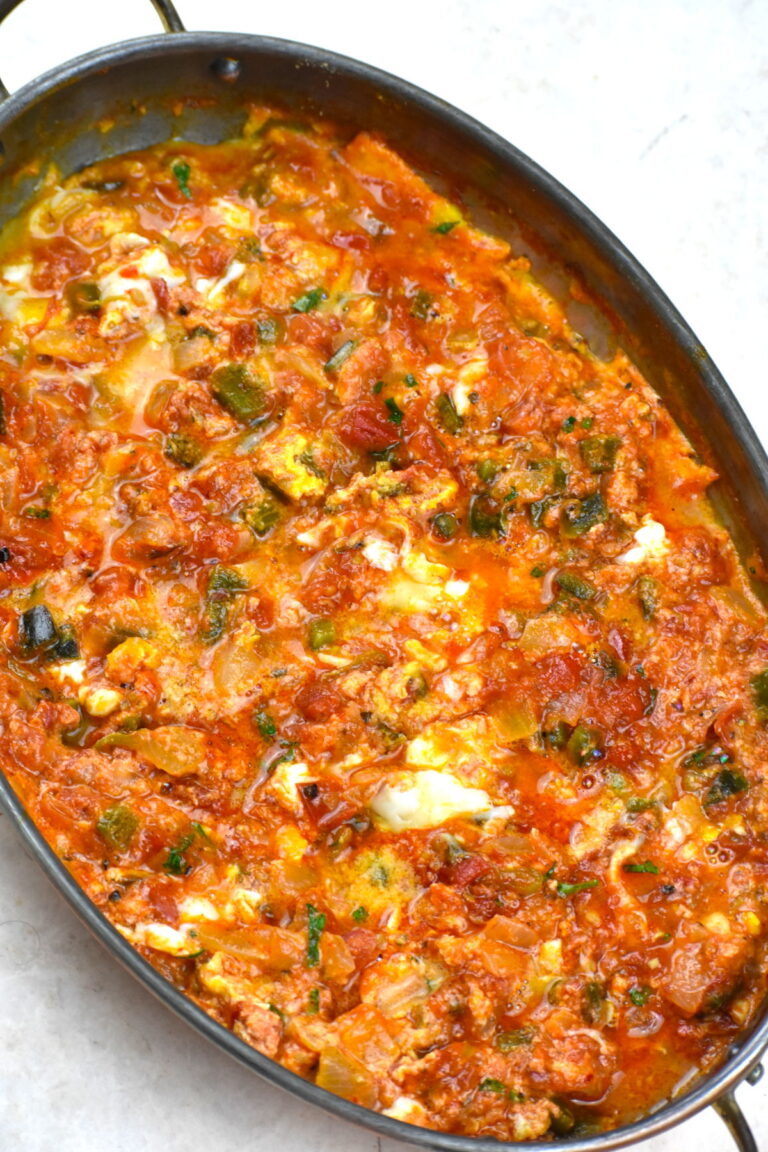 Menemen (Turkish Scrambled Eggs) - GypsyPlate