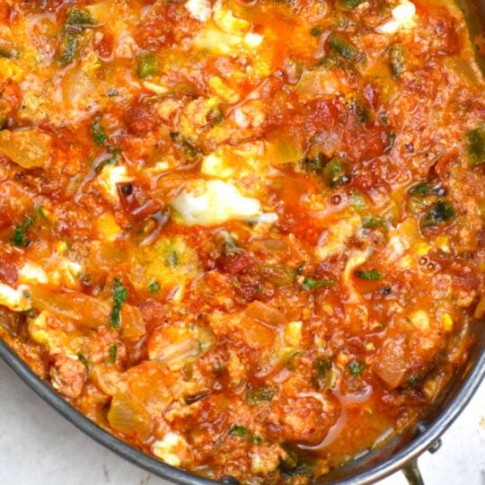 Menemen (Turkish Scrambled Eggs) - GypsyPlate