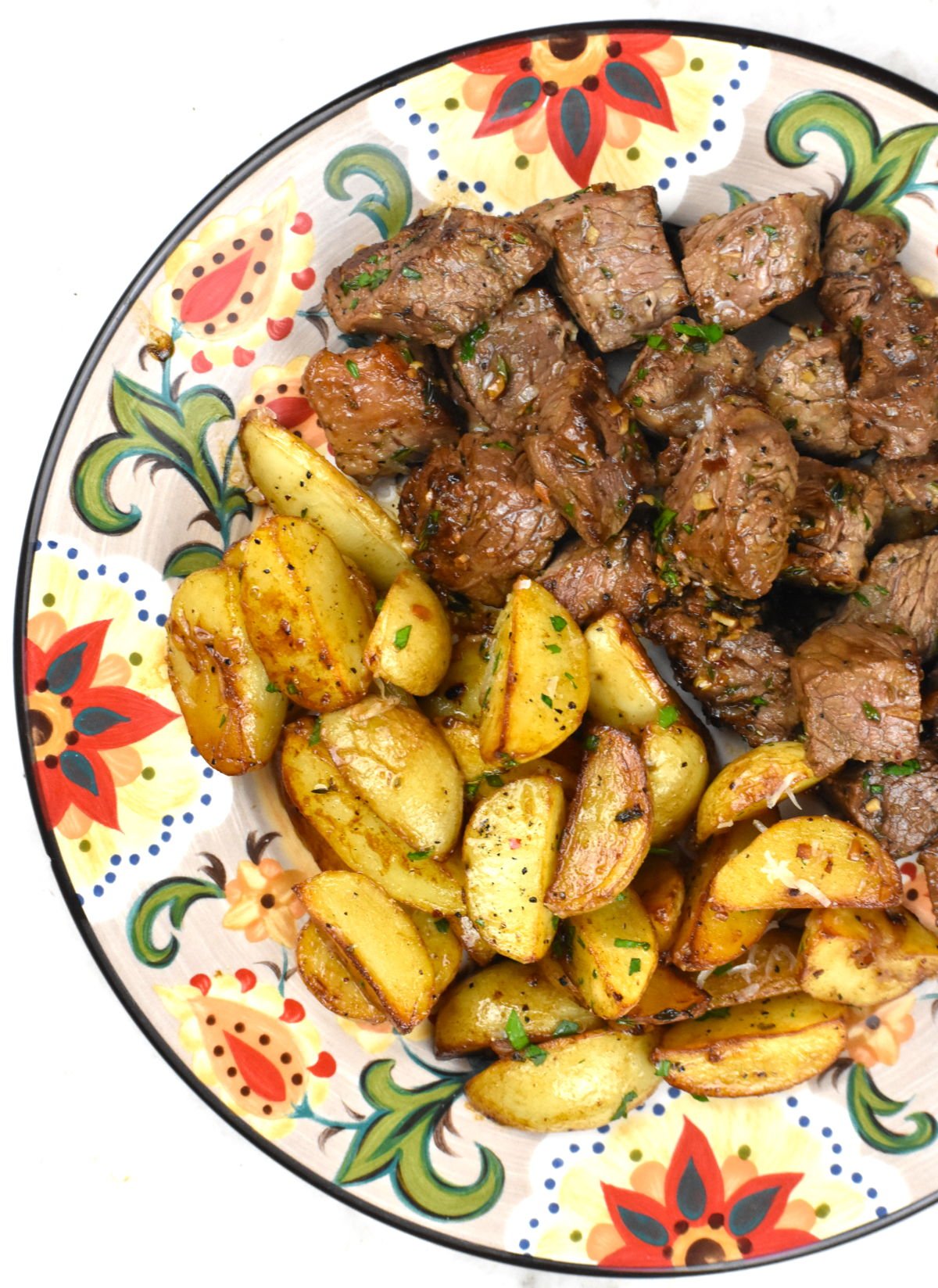 Steak Bites with Potatoes - GypsyPlate