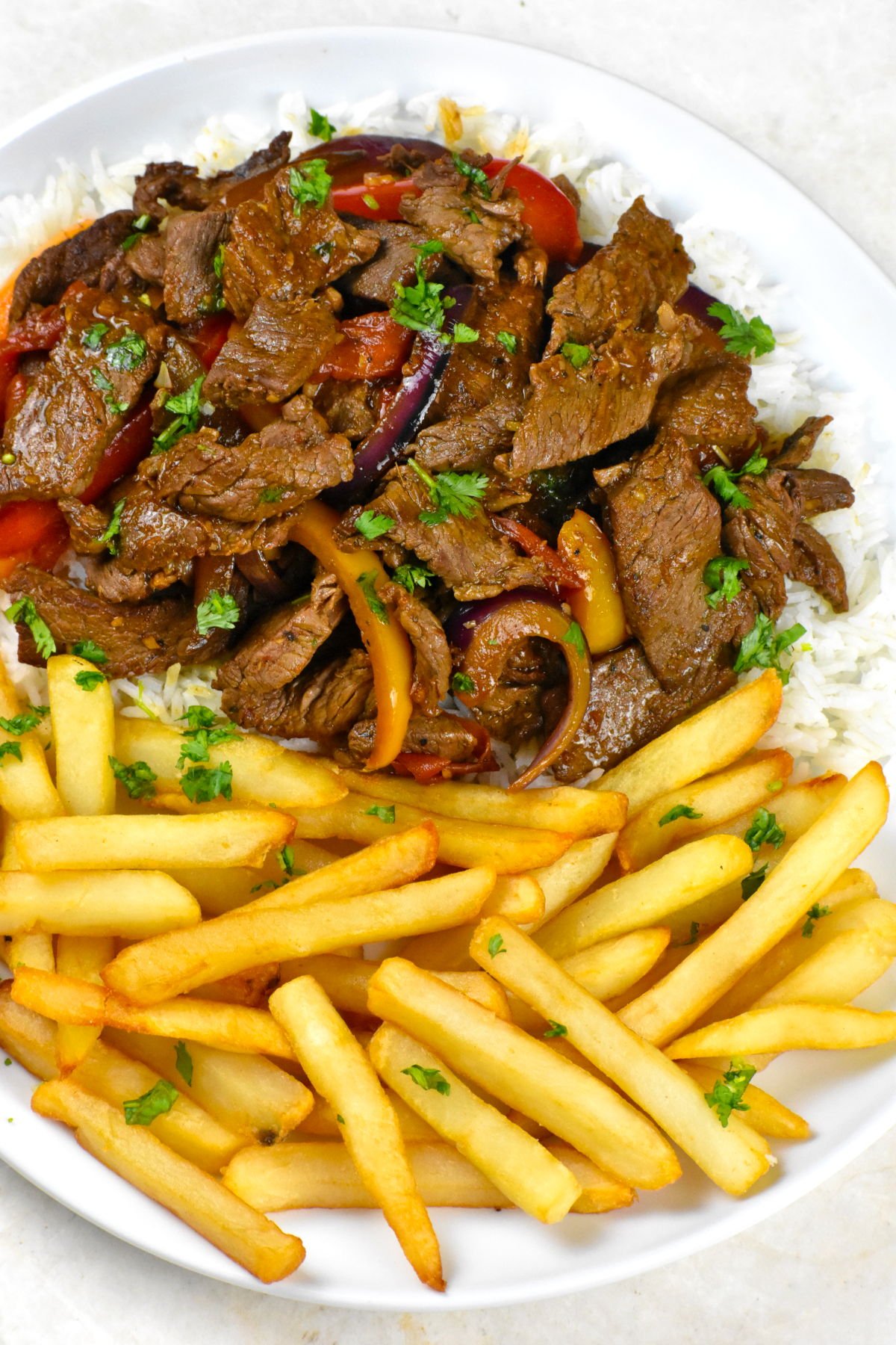 Lomo Saltado (Peruvian Beef Stir Fry) - GypsyPlate