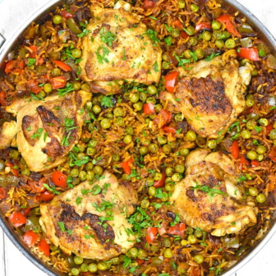 One Pan Spanish Chicken and Rice - GypsyPlate