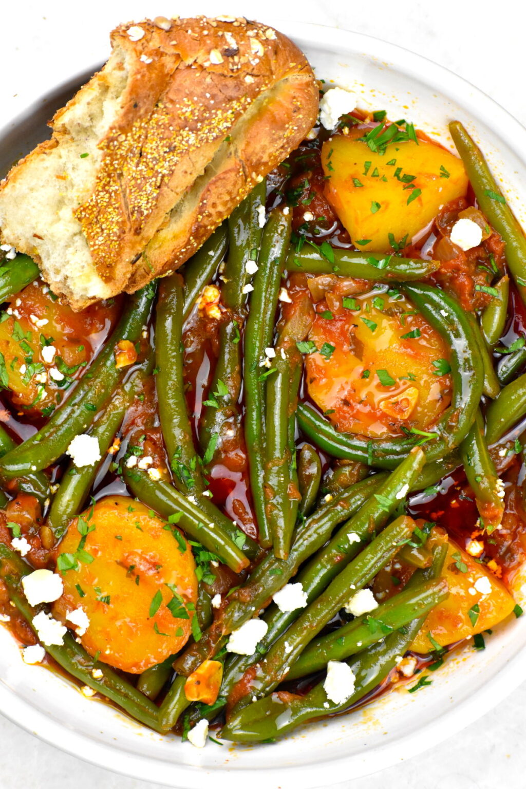 Fasolakia (Greek Green Beans) - GypsyPlate